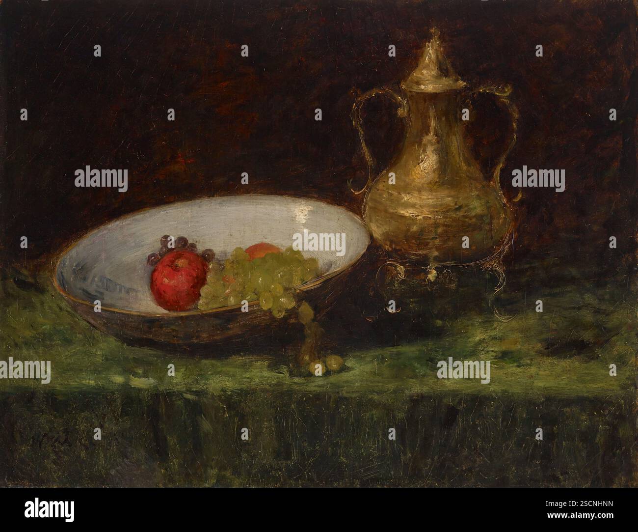 Still Life (Fruit and Copper Pot), date unknown, c1870-1900 Stock Photo ...