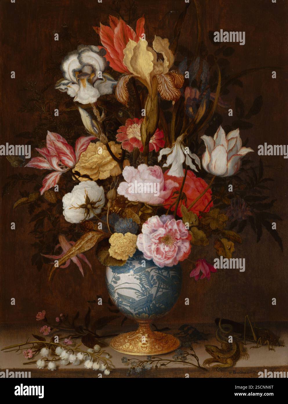 Flowers in a Wan-Li Vase, c1620-1650 Stock Photo - Alamy