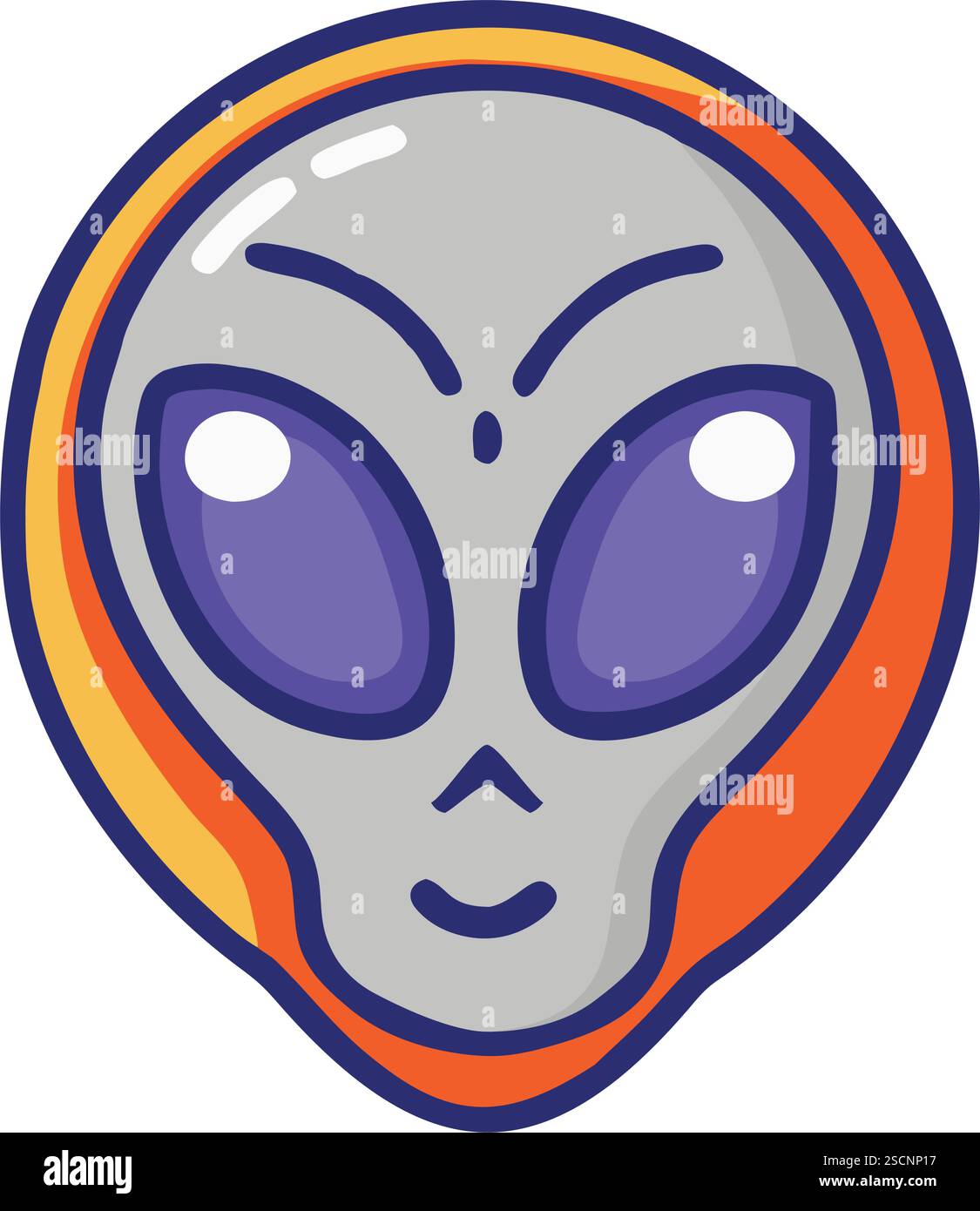 Alien Avatar Futuristic Sci Fi Icon Stock Vector Image & Art - Alamy