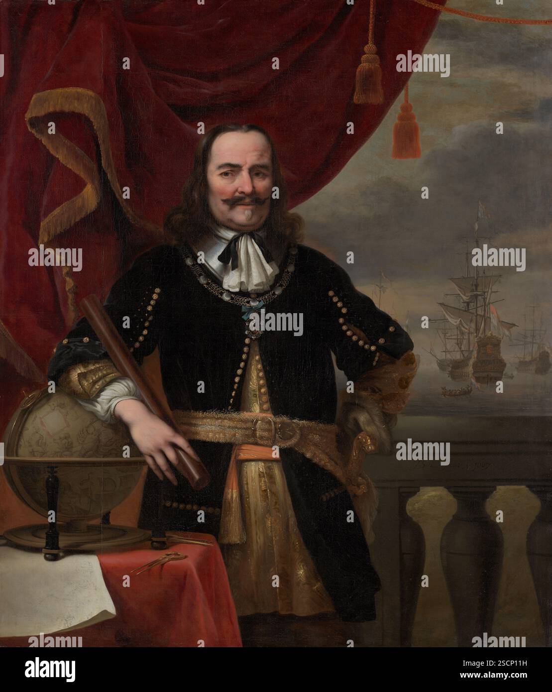 Ferdinand bol michiel de ruyter as lieutenant admiral hi-res stock ...