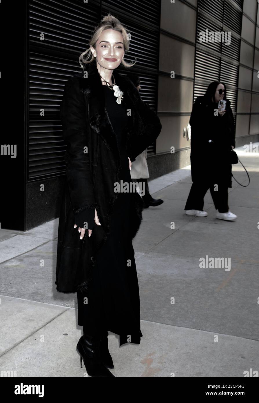 New York, NY, USA. 05th Feb, 2025. Brianne Howey seen exiting Watch ...