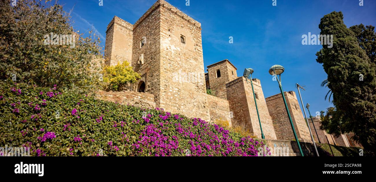 Mediterranean Spanish Costa del Sol capital city of Malaga Stock Photo ...