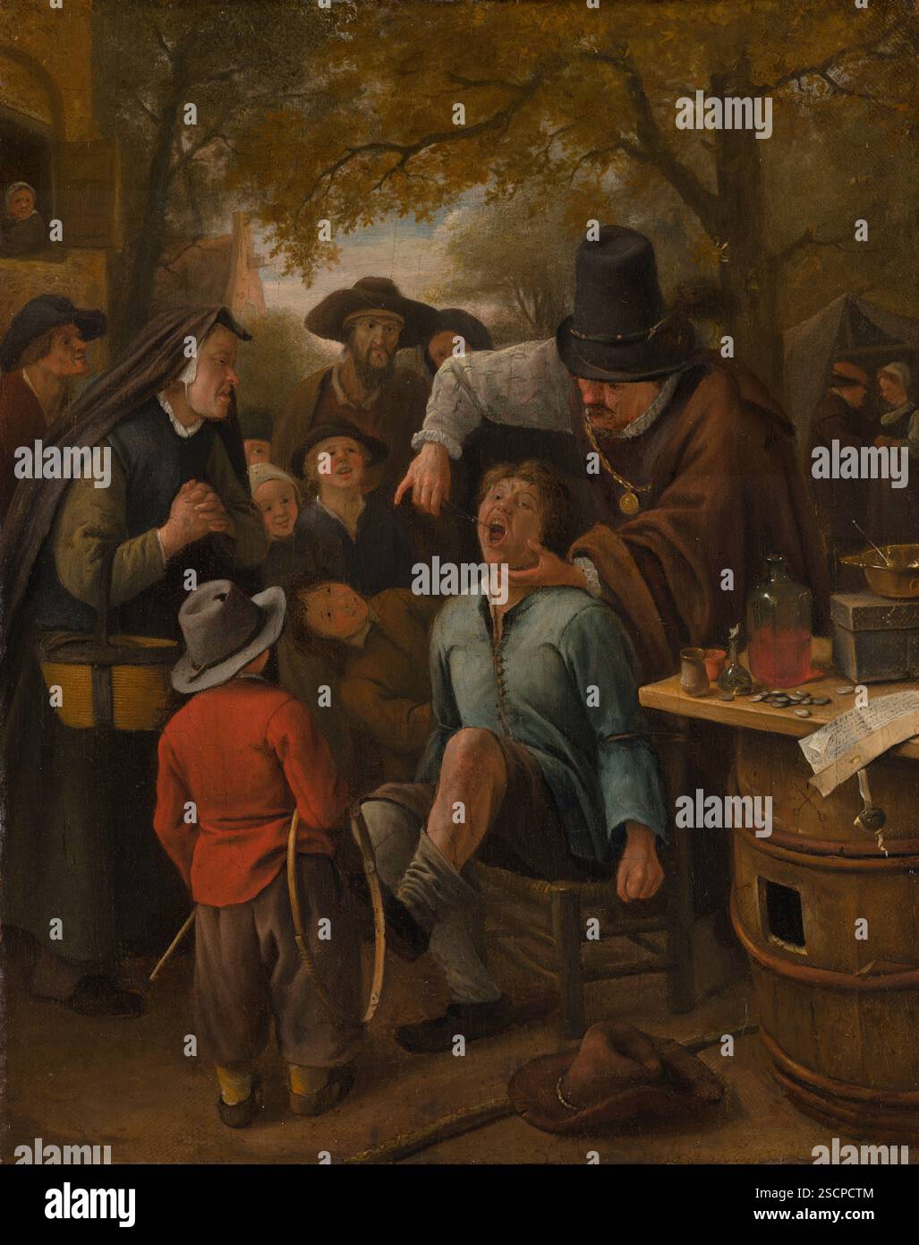 The Tooth-Puller, 1651 Stock Photo - Alamy