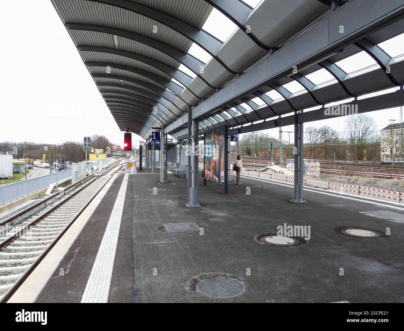 Die Hamburger S-Bahnstation Diebsteich ist seit Heute 07.Februar 2025 ...