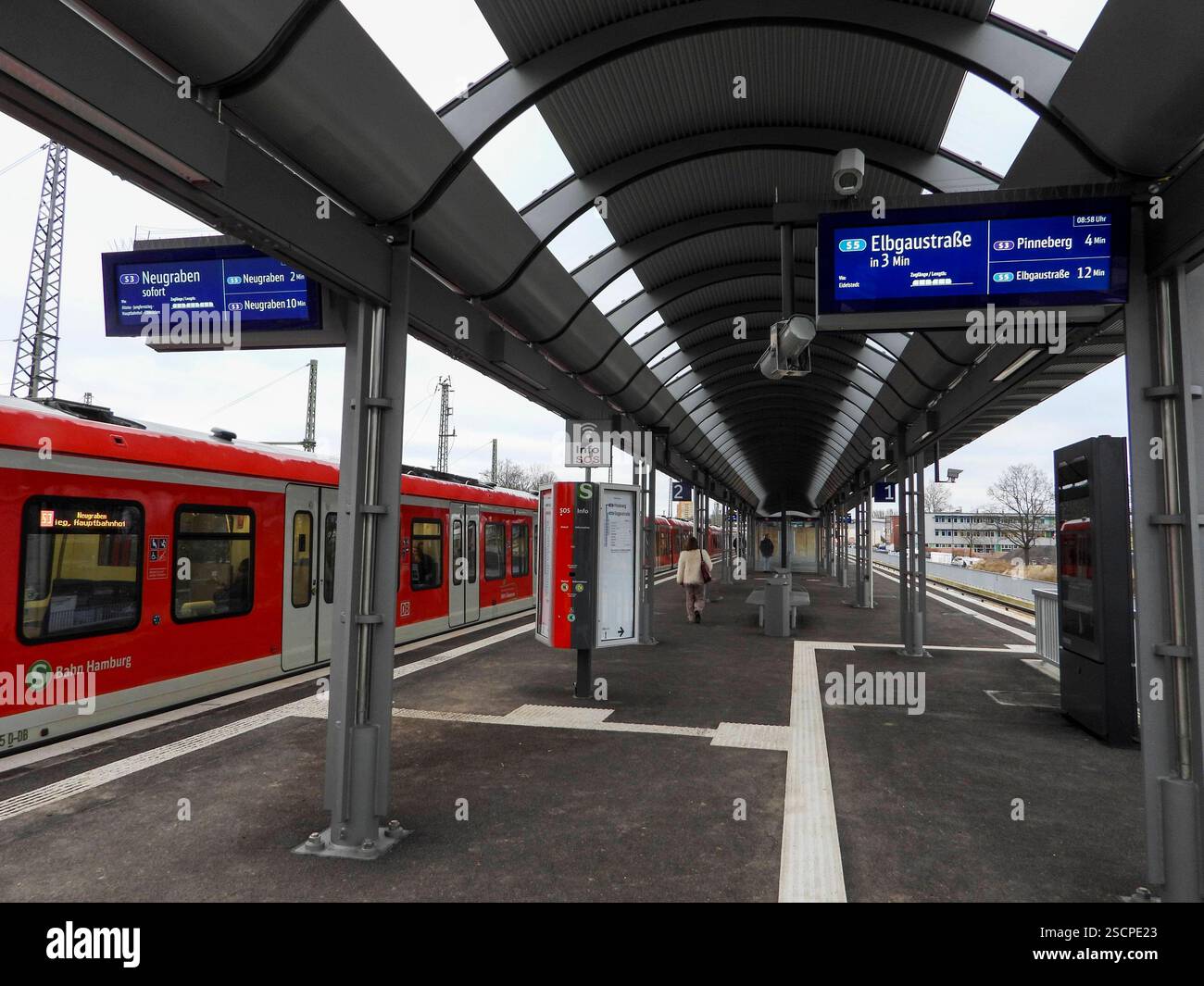 Die Hamburger S-Bahnstation Diebsteich ist seit Heute 07.Februar 2025 ...