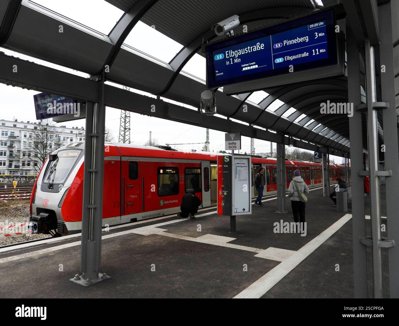 Die Hamburger S-Bahnstation Diebsteich ist seit Heute 07.Februar 2025 ...
