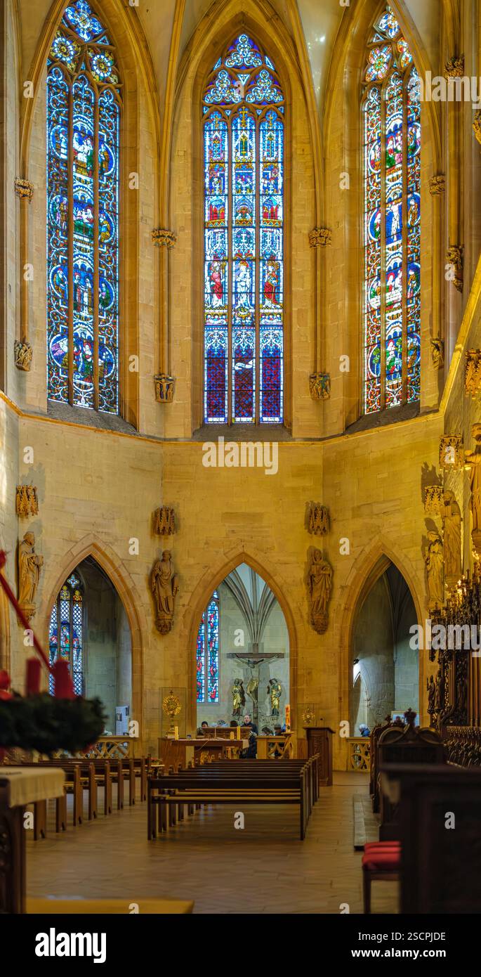 Interior photo of St Martin's Minster in Colmar, Haut-Rhin department ...