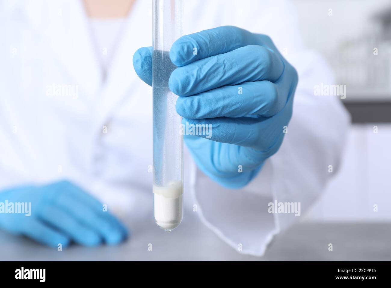 Female scientist researcher testing hi-res stock photography and images ...