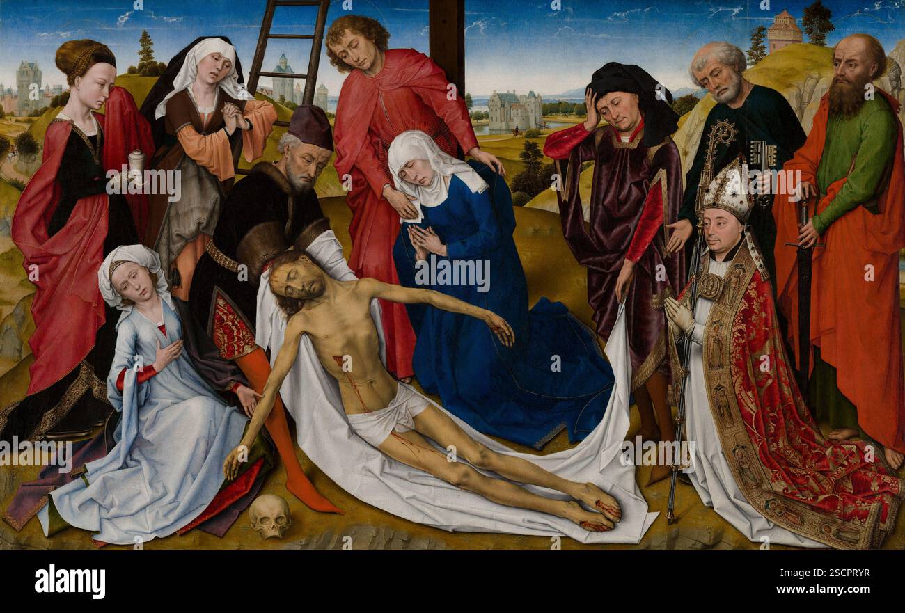 Mary and the apostles mourning christ hi-res stock photography and images - Alamy