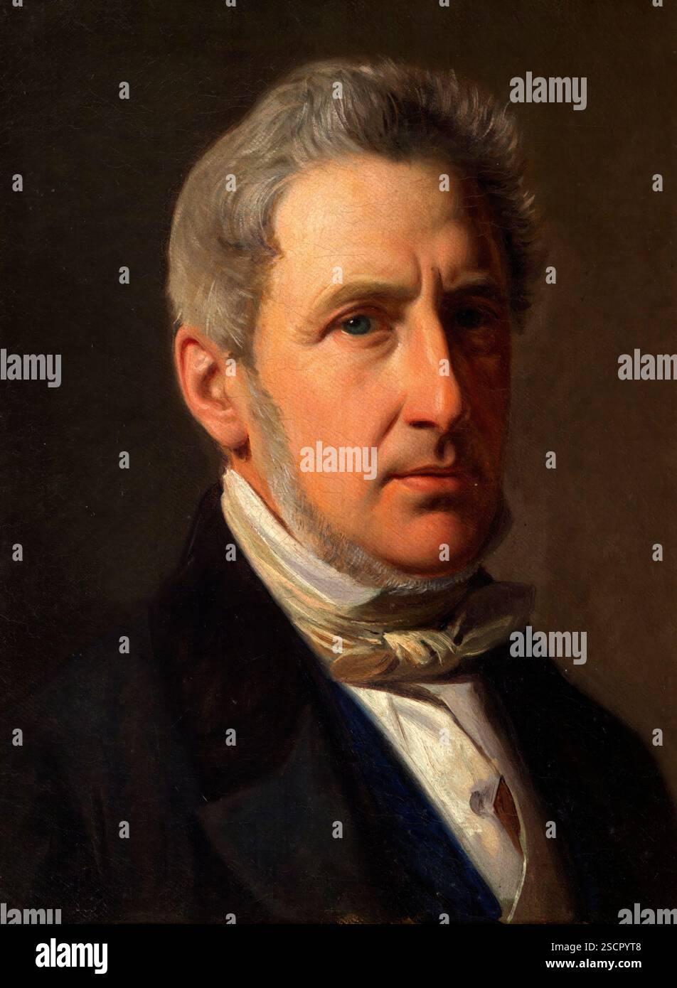 Portrait of the squire Alfred Hage (1803-1872), c1856 Stock Photo - Alamy