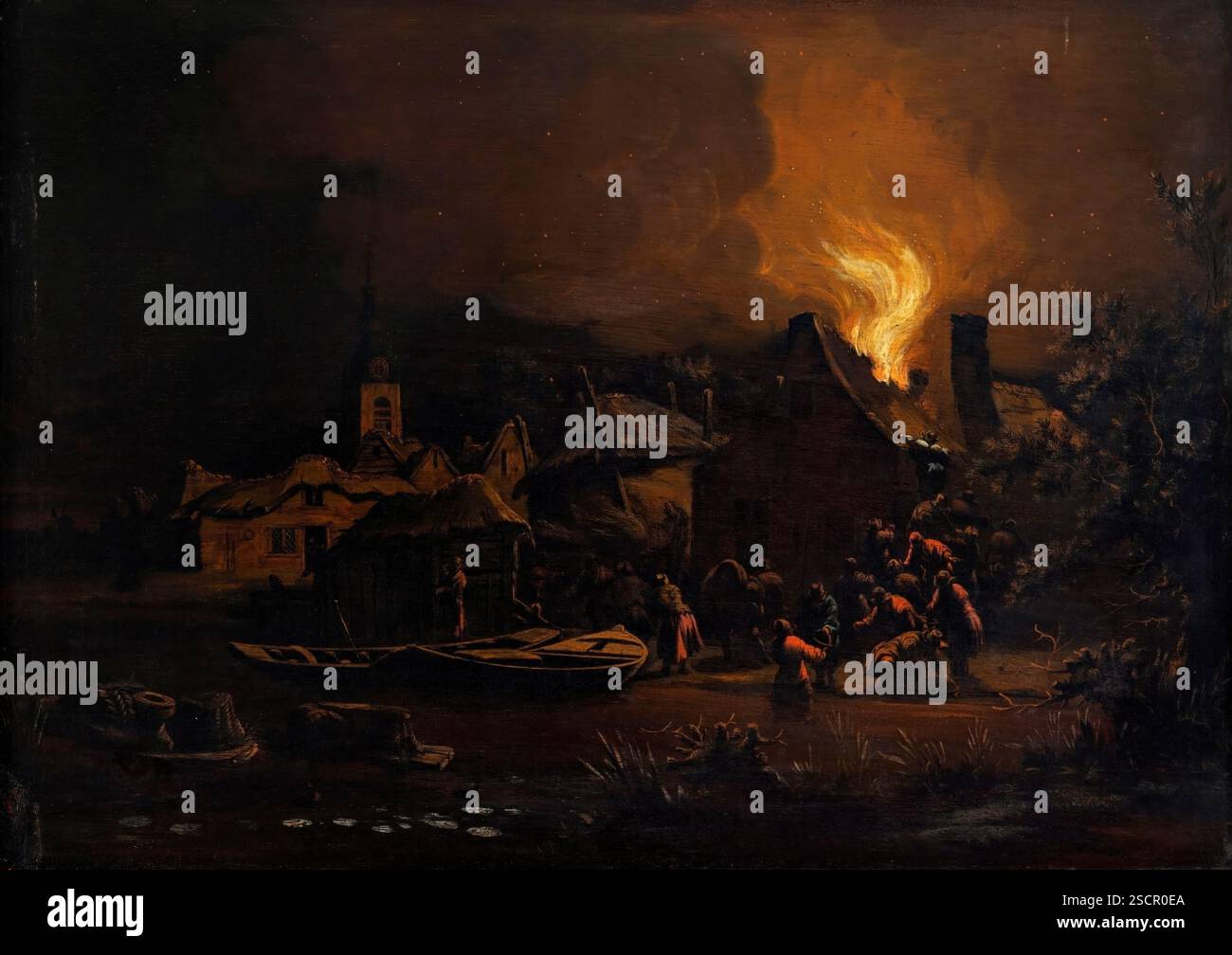 Village on fire 17th century hi-res stock photography and images - Alamy