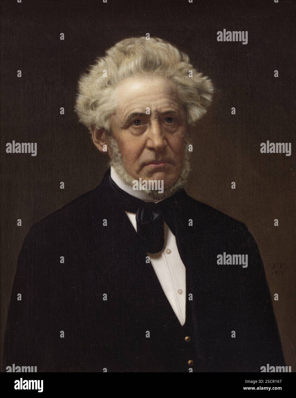 Portrait of Alfred Hage, 1876 Stock Photo - Alamy