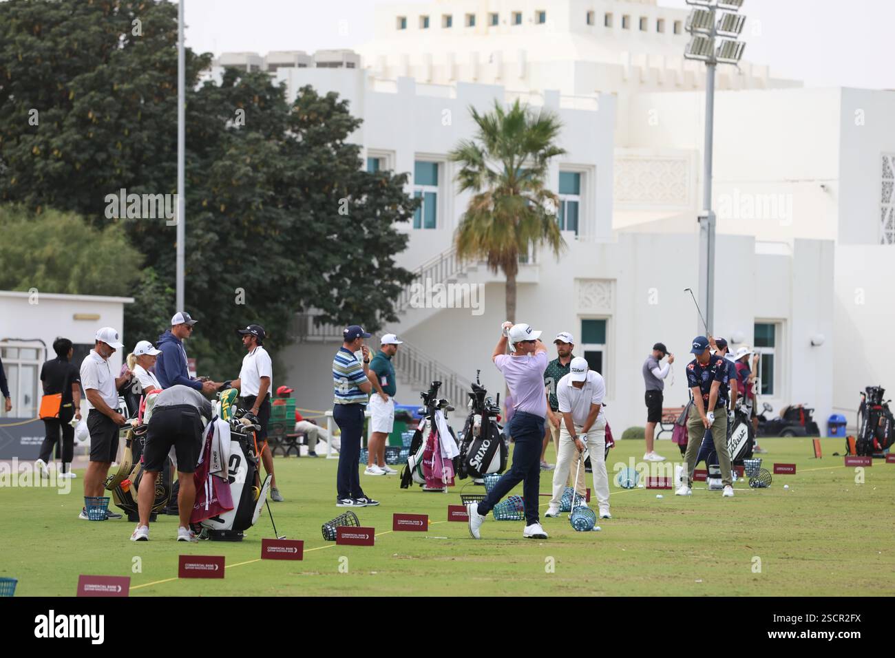Action from the Commercial Bank Qatar Masters 2025 at the Doha Golf ...