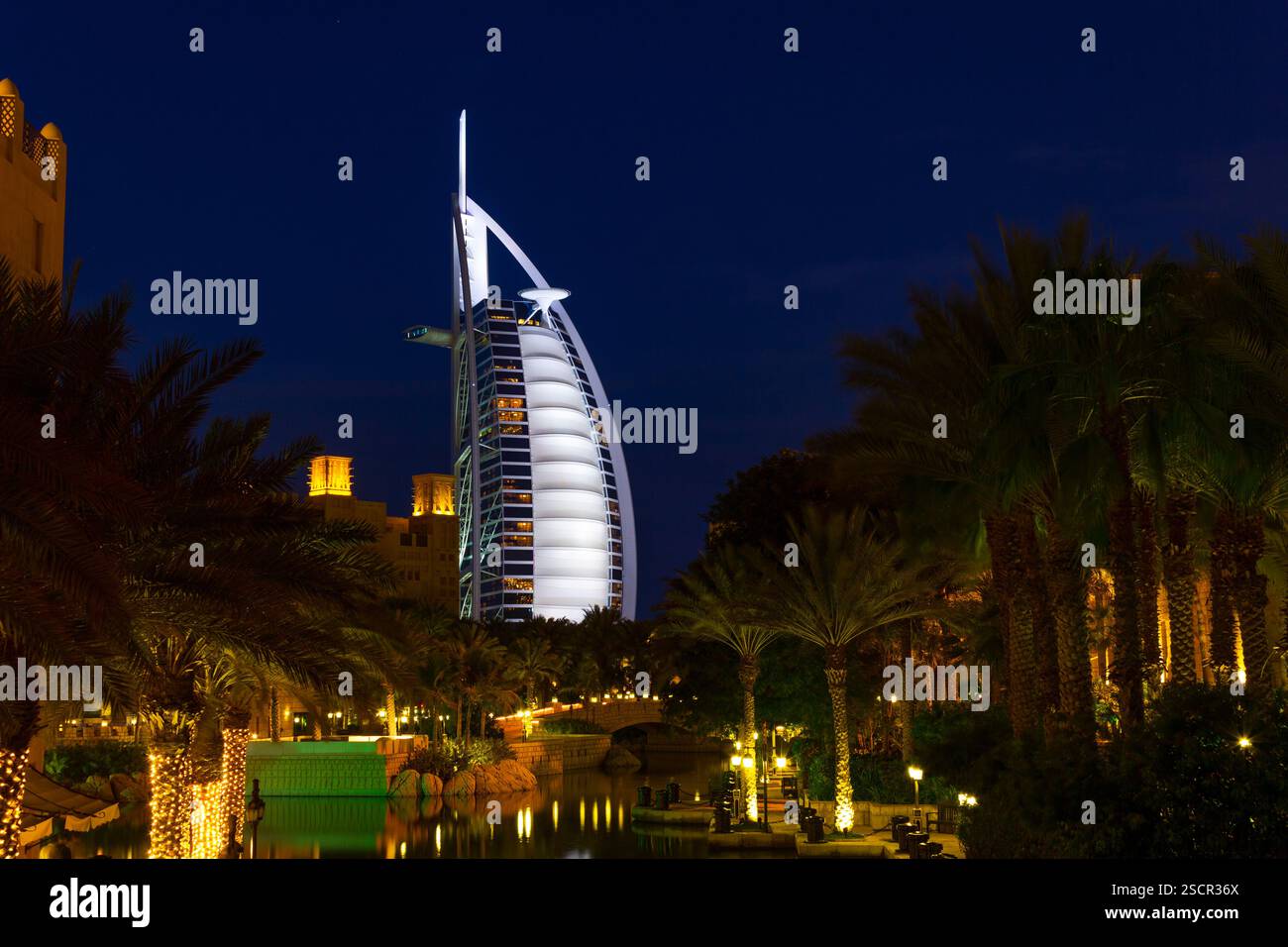 DUBAI, UAE - NOVEMBER 15: View of the hotel Burj Al Arab from Souk ...