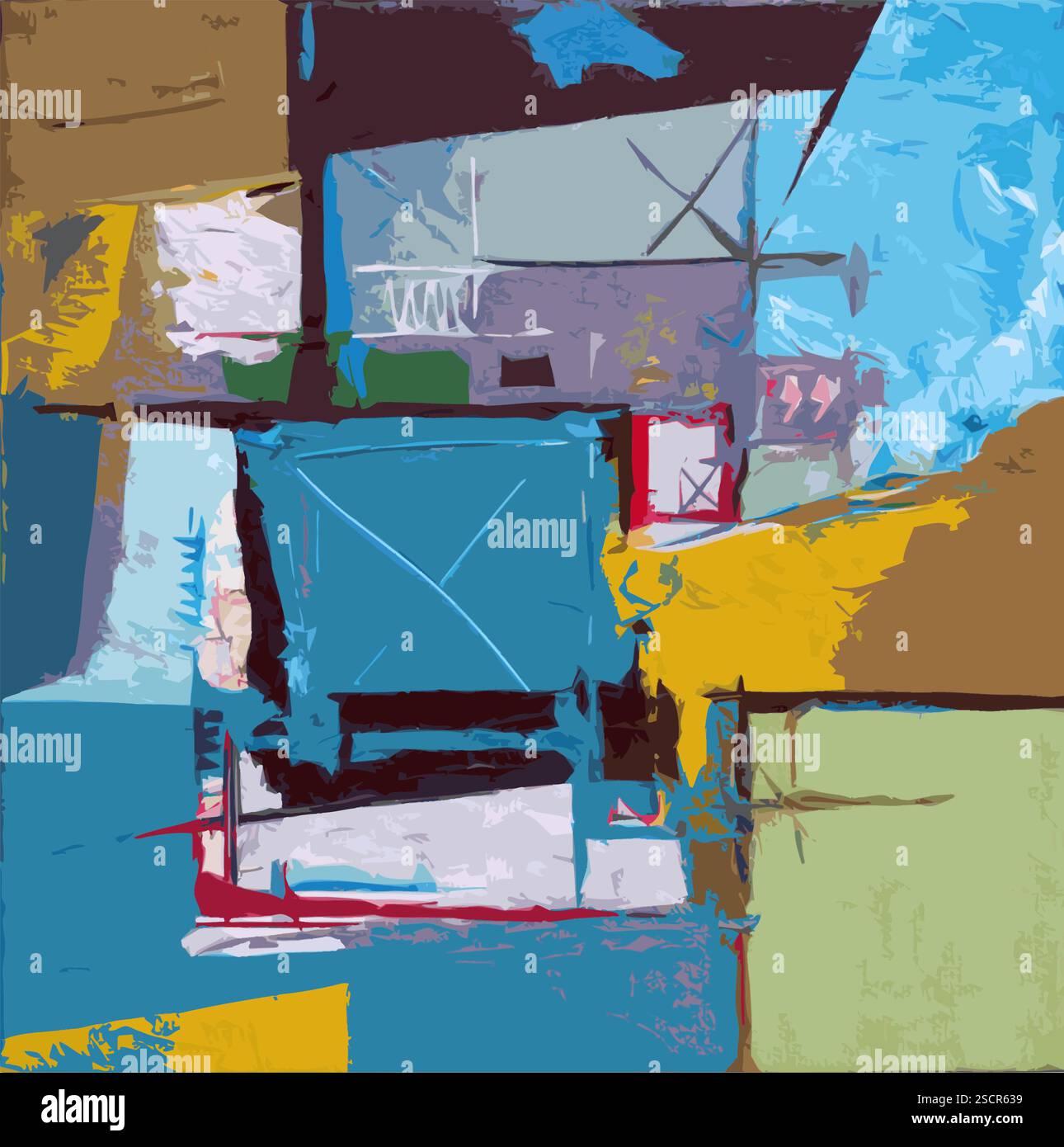 Original Modern Abstract Art - Vector Illustration From Original ...