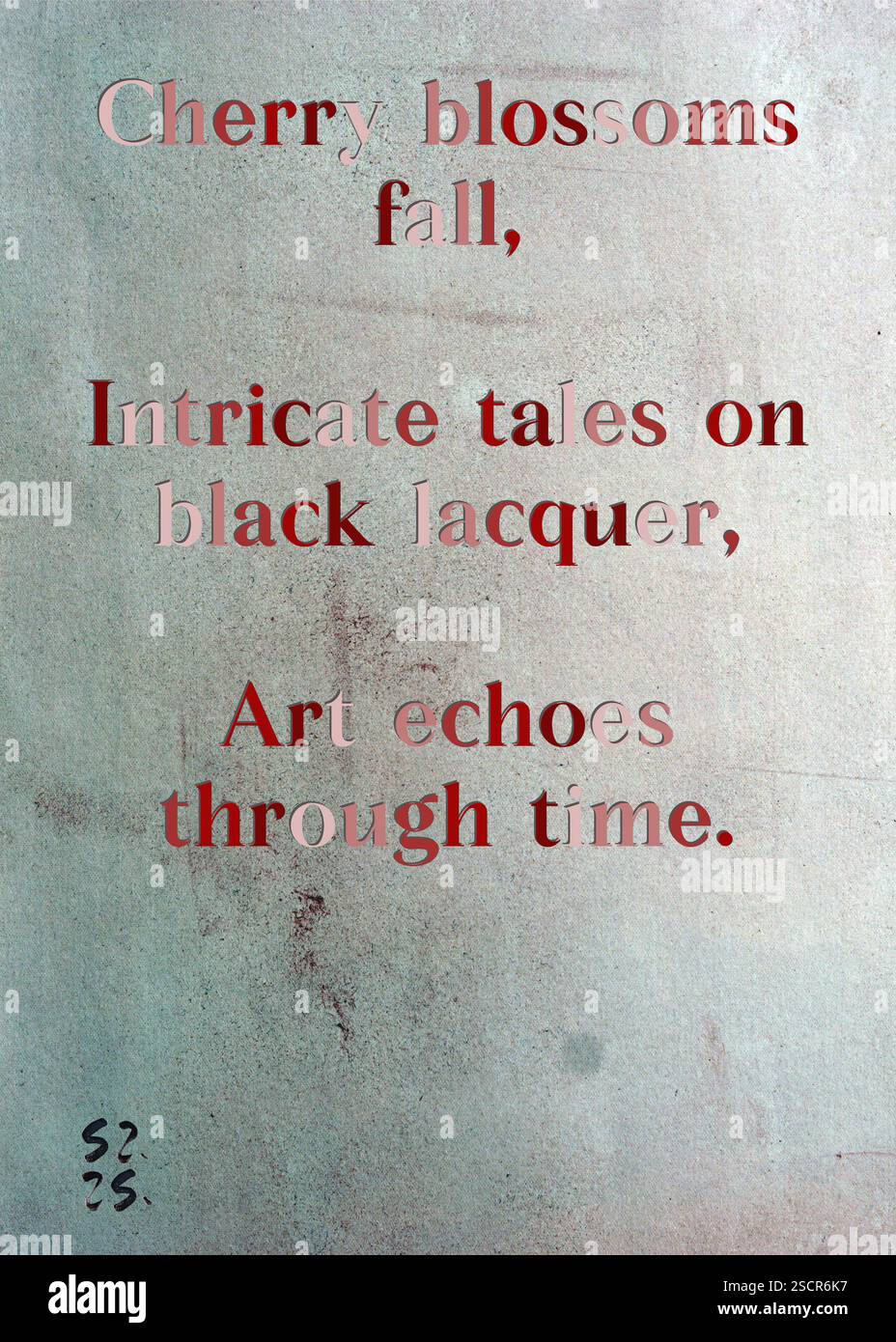 Cherry blossoms fall, Intricate tales on black lacquer, Art echoes ...