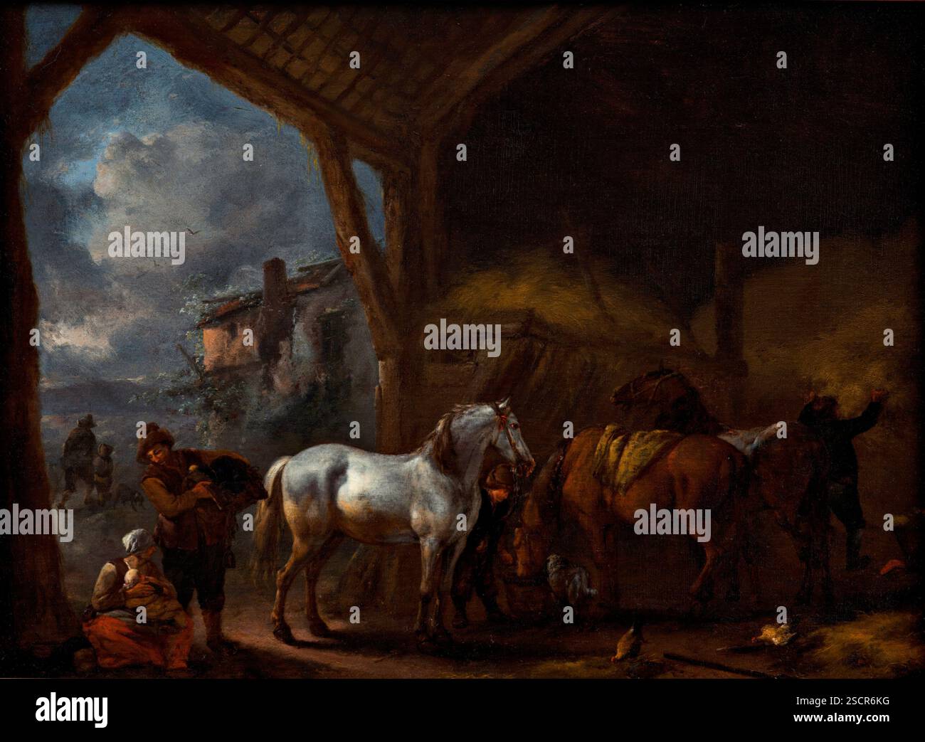 Exterior outside view horse stable hi-res stock photography and images ...