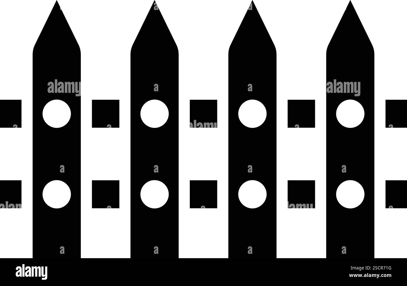 Fences vector vectors hi-res stock photography and images - Alamy