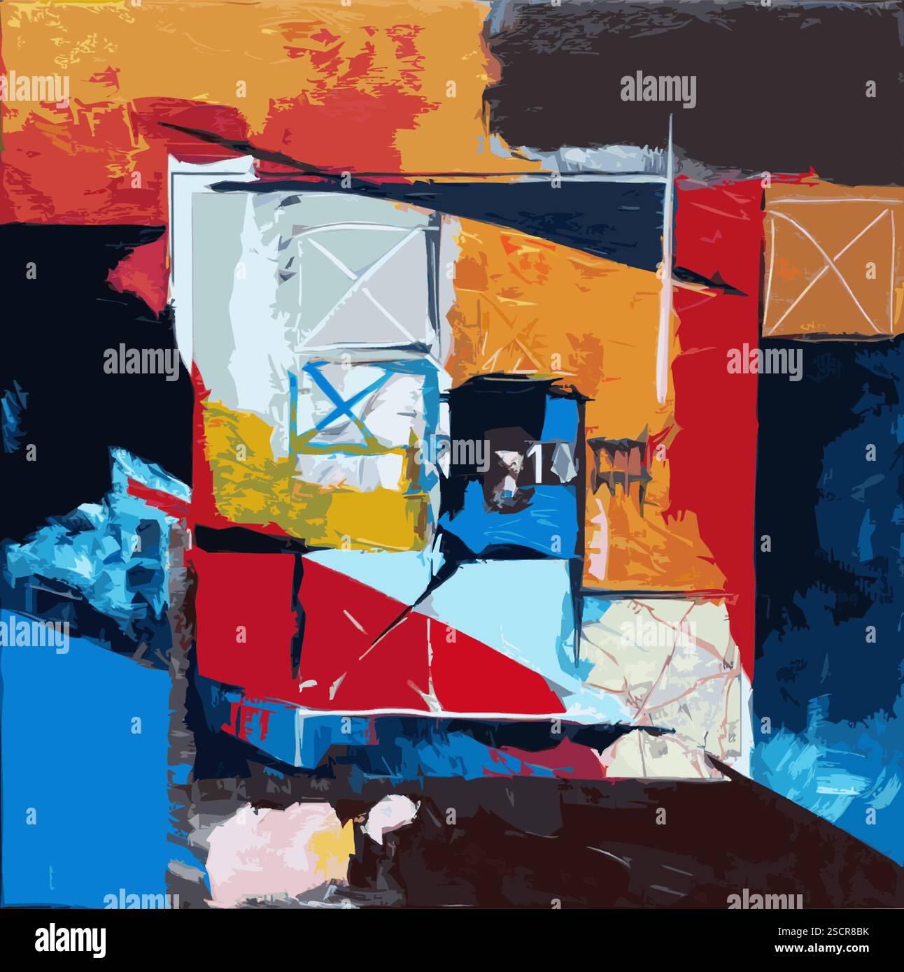 Original Modern Abstract Art - Vector Illustration From Original ...