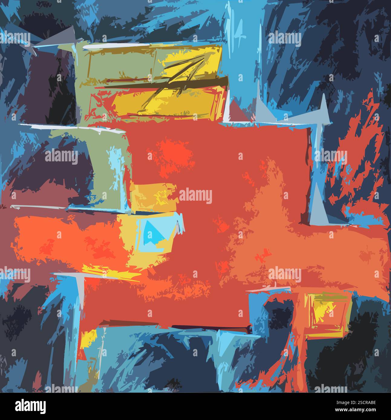 Original Modern Abstract Art - Vector Illustration From Original ...