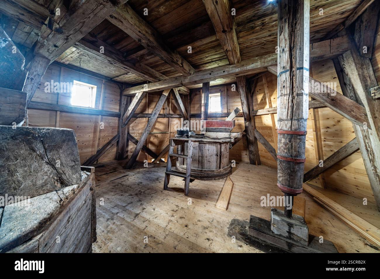 Medieval windmill interior hi-res stock photography and images - Alamy