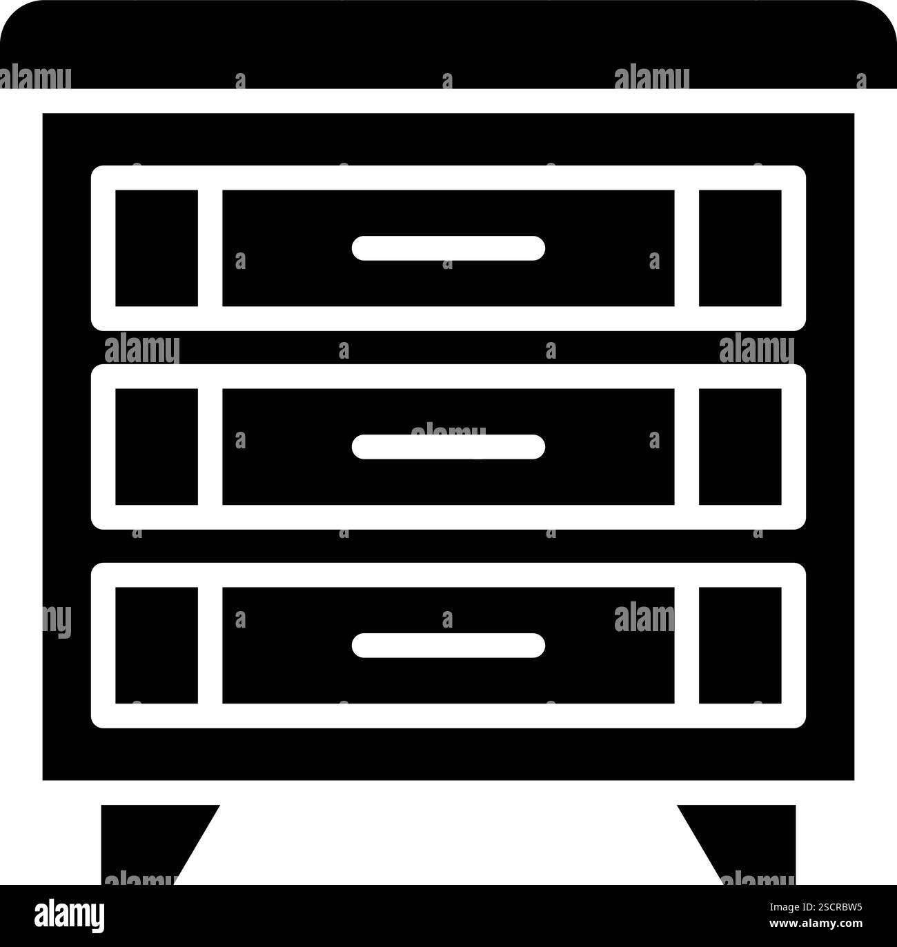 Chest drawers outline vector hi-res stock photography and images - Alamy