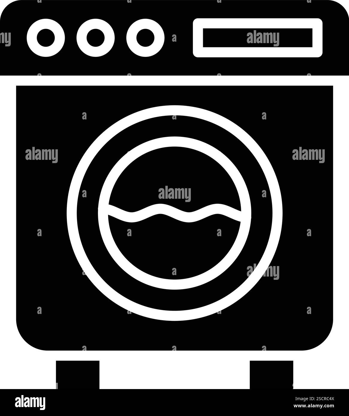 Washing machine Vector Icon Design Illustration Stock Vector Image ...