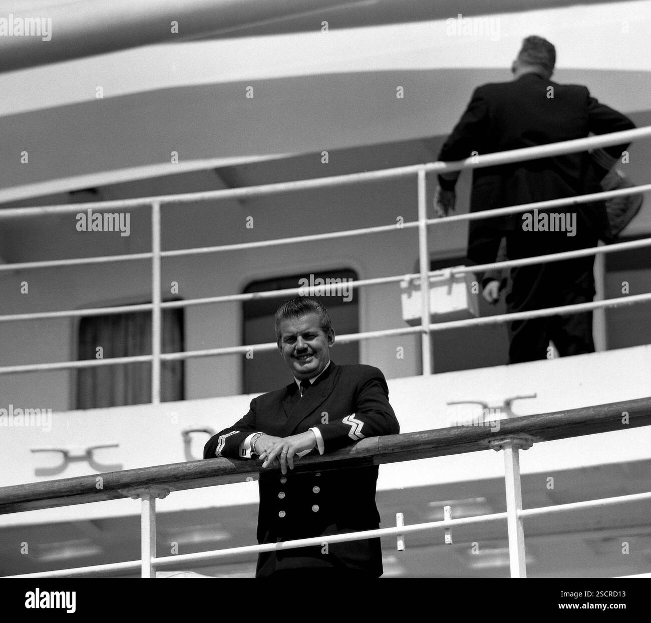Cruise ship 'Statendam' on the Atlantic. Picture shows the chief ...