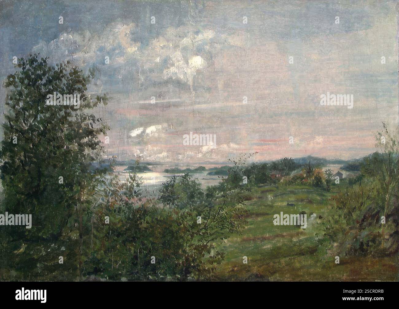 Coastal Landscape, probably 1860 Stock Photo - Alamy