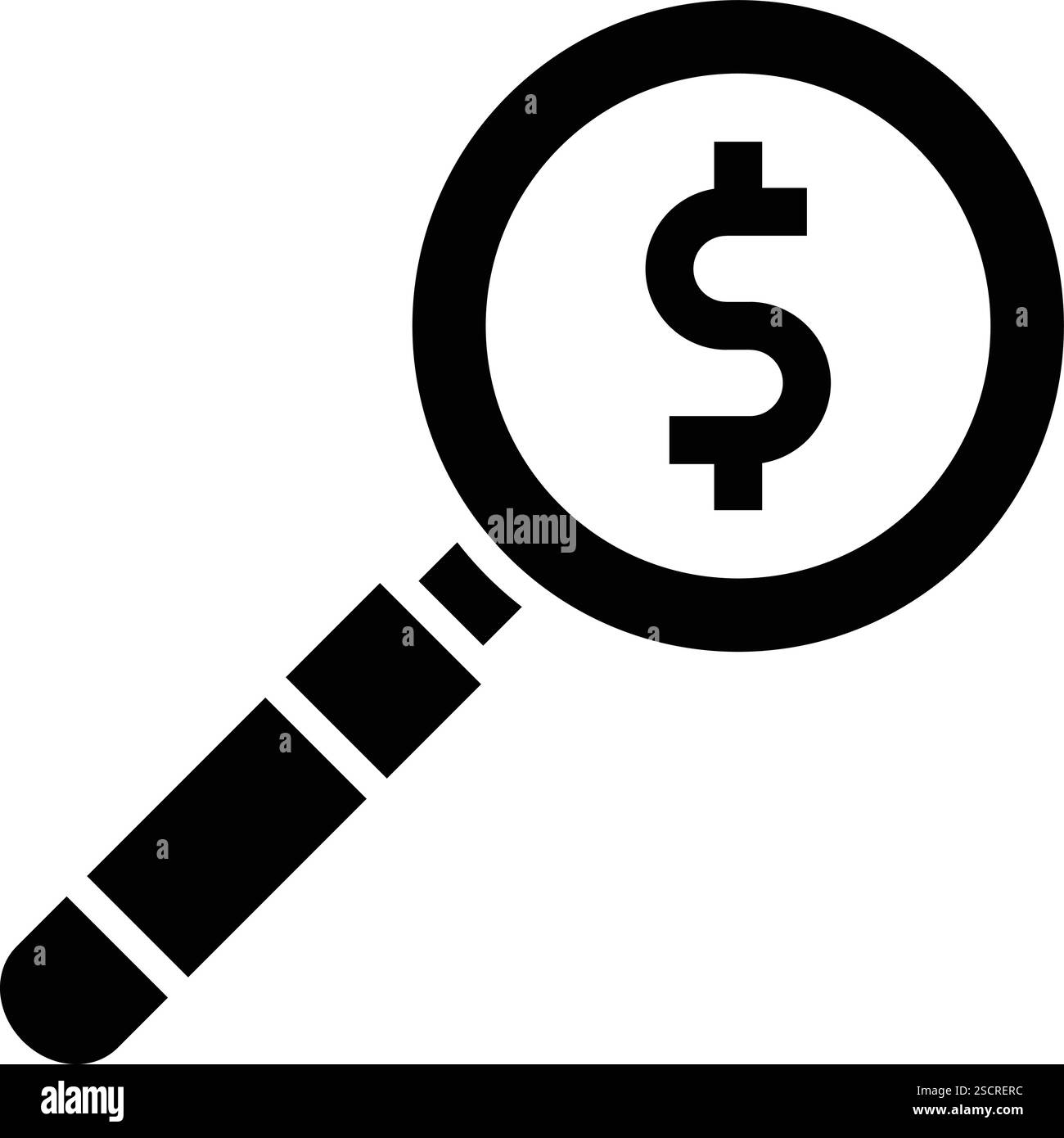 3d magnifying glass icon Black and White Stock Photos & Images - Alamy