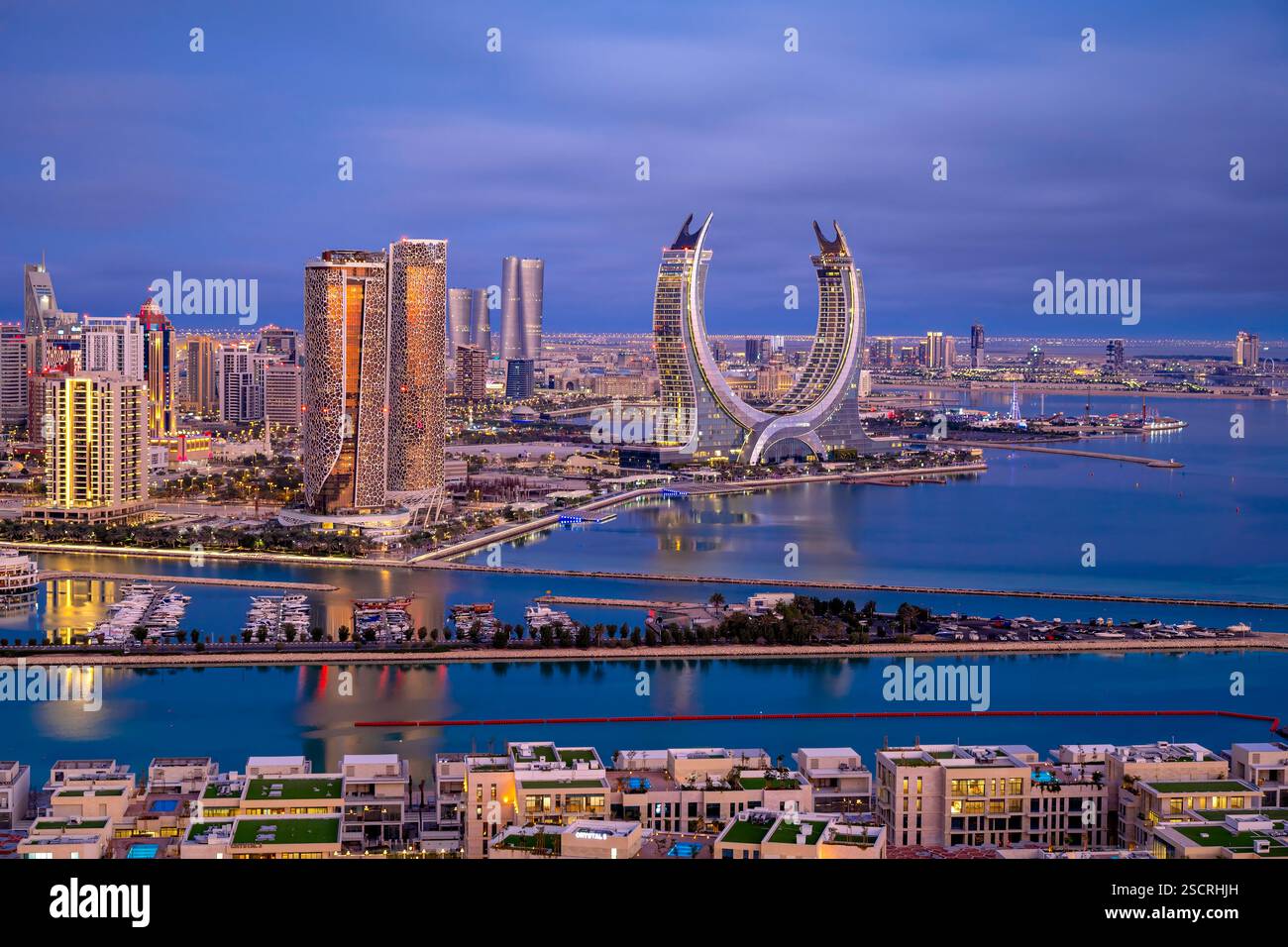 Lusail, Qatar - December 20, 2024: Katara buildings view from Lusail ...