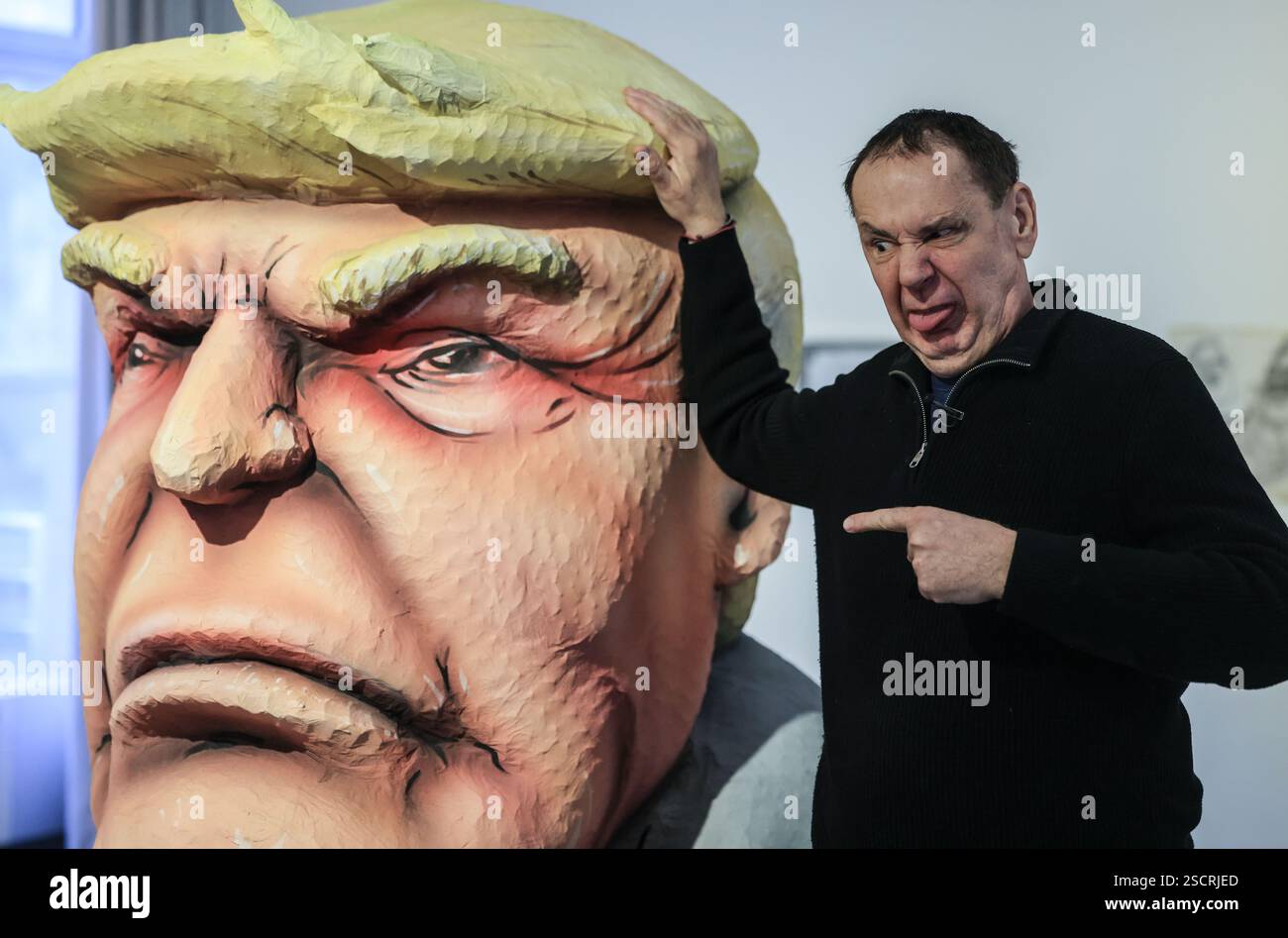 Duesseldorf, Germany. 07th Feb, 2025. Jacques Tilly, sculptor and ...
