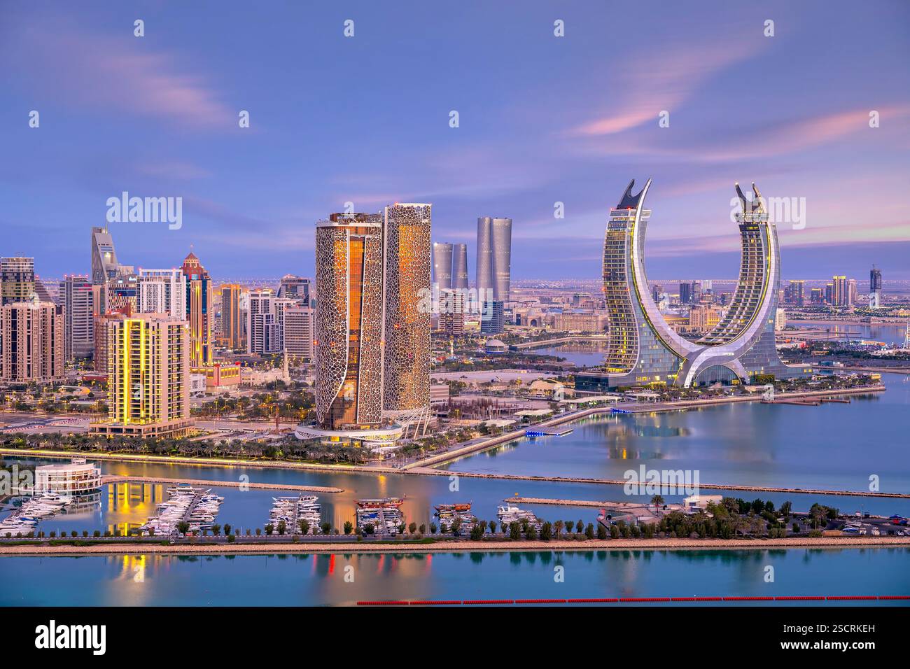 Lusail, Qatar - December 20, 2024: Katara buildings view from Lusail ...