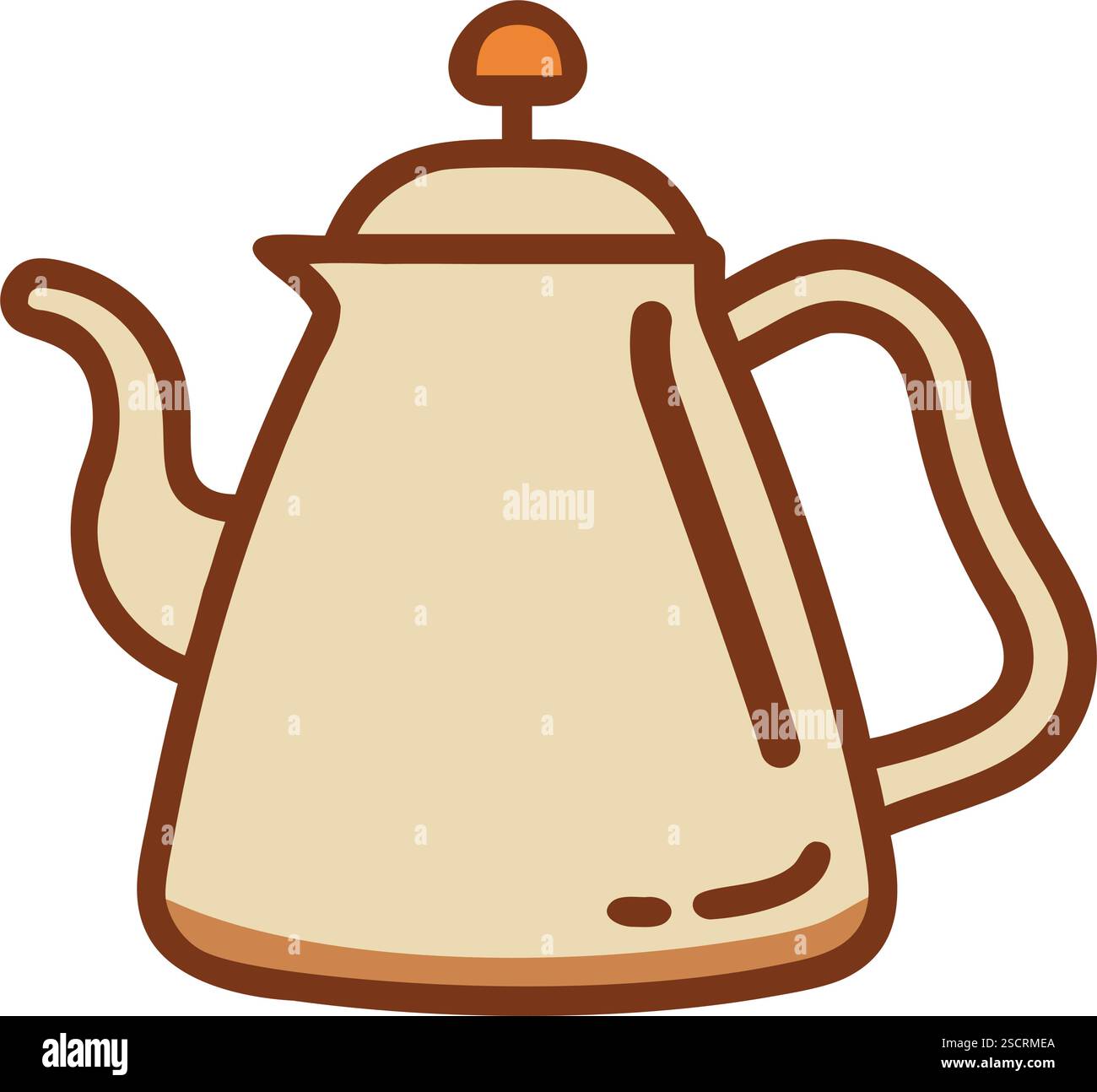 Vintage coffee kettle with gooseneck spout Stock Vector Image & Art - Alamy