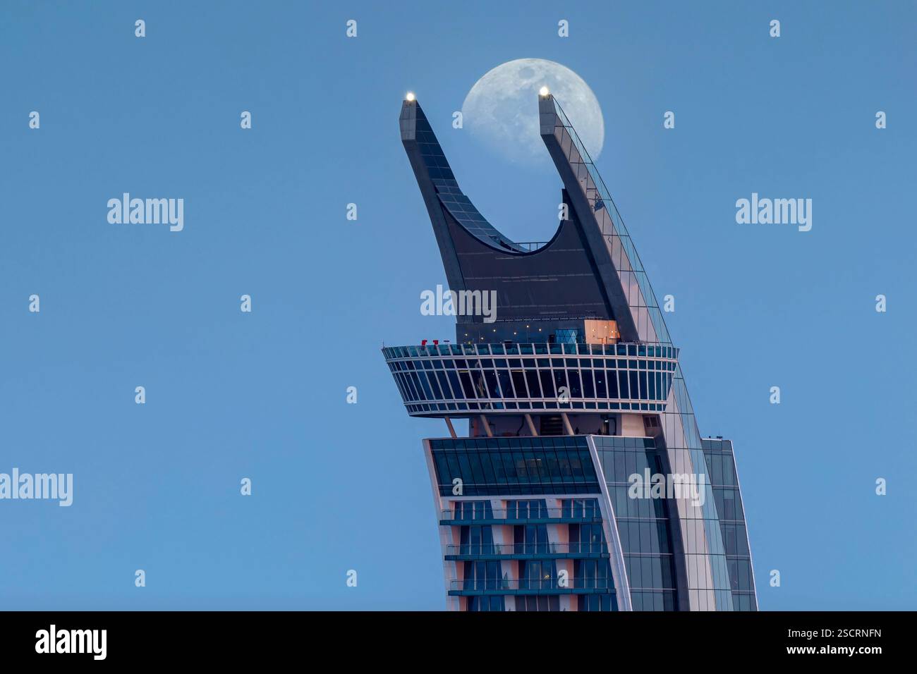 Aerial view of Katara tower Lusail Marina Qatar Stock Photo - Alamy