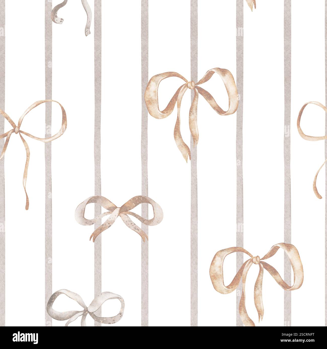 Seamless striped background with bows Stock Photo - Alamy
