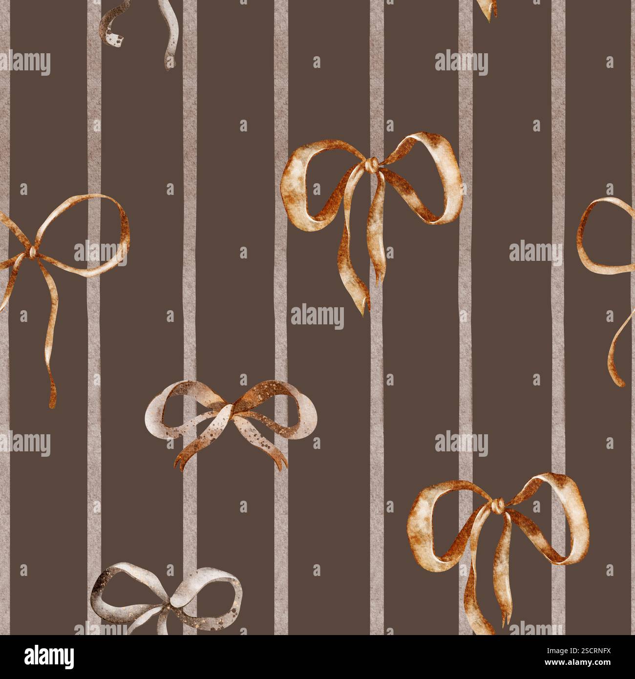 Seamless striped background with bows Stock Photo - Alamy