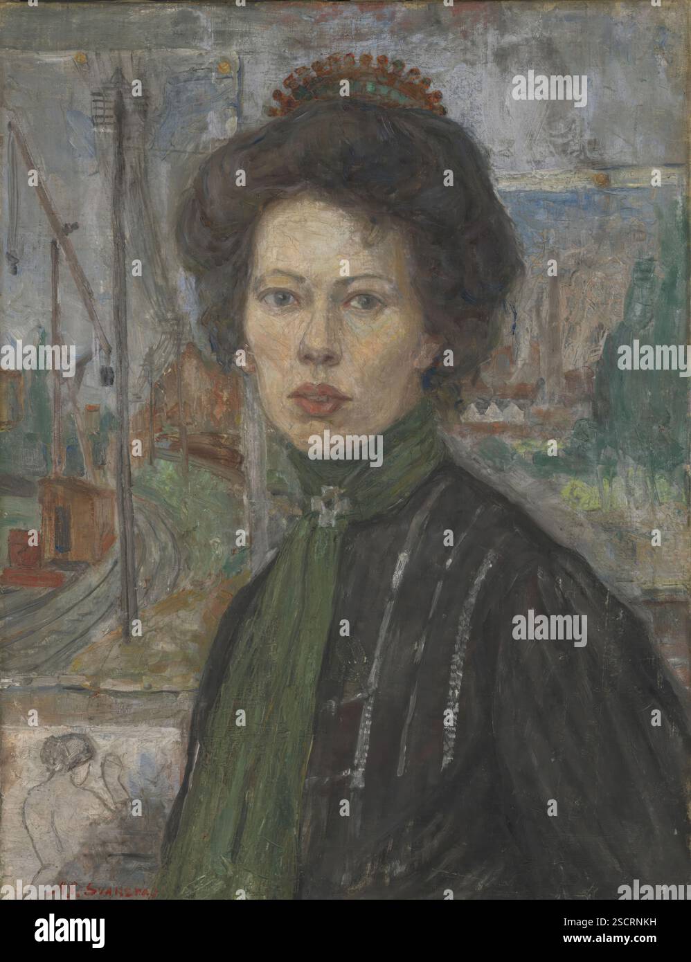 Portrait of the Swedish Painter Tora Holmström, 1907 Stock Photo - Alamy