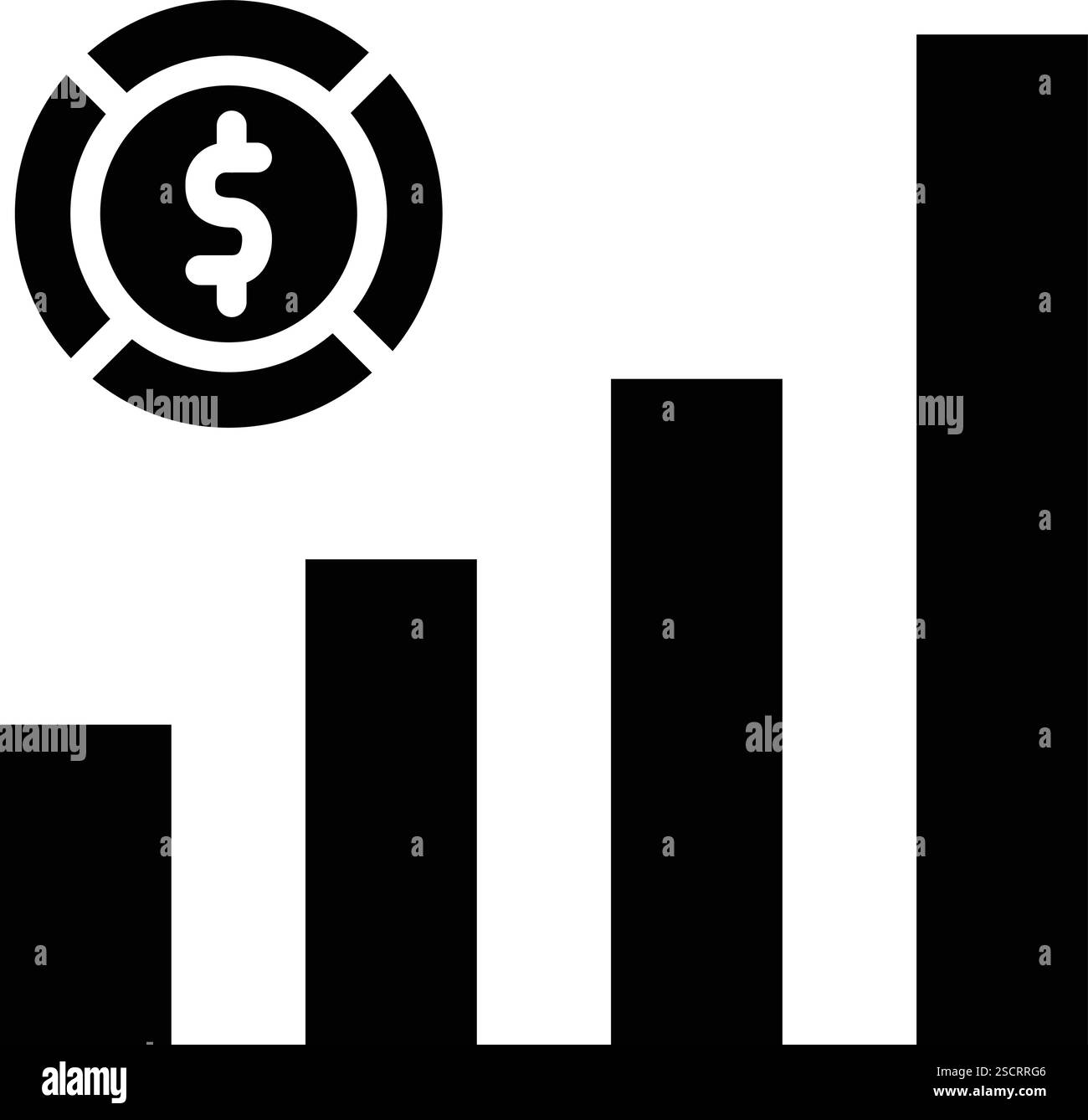 Revenue icon vector Cut Out Stock Images & Pictures - Alamy