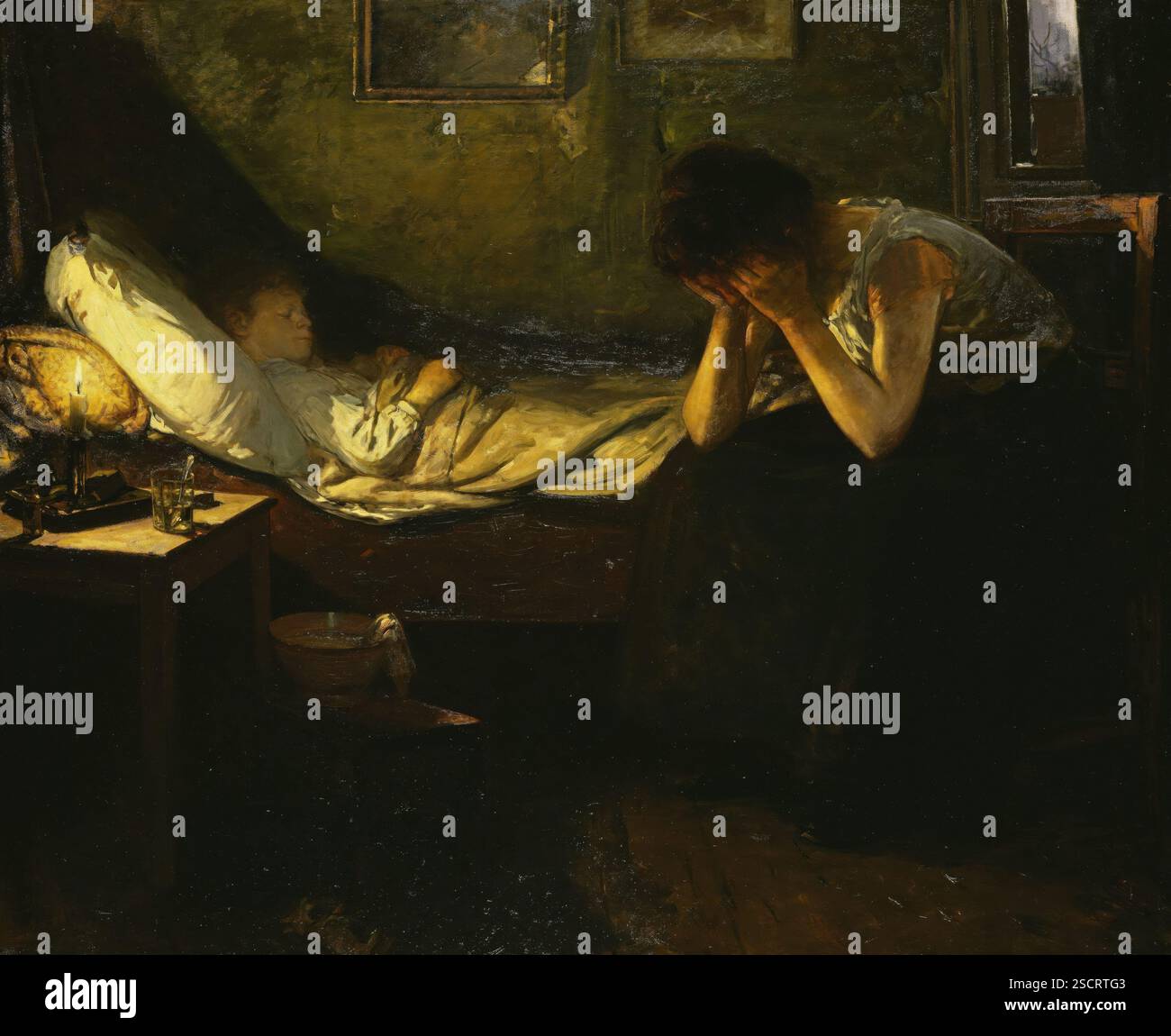 1900s children in bed hi-res stock photography and images - Alamy