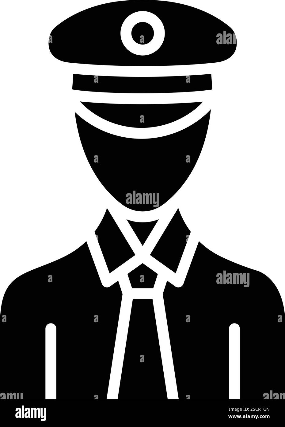 Pilot vector icon design hi-res stock photography and images - Alamy