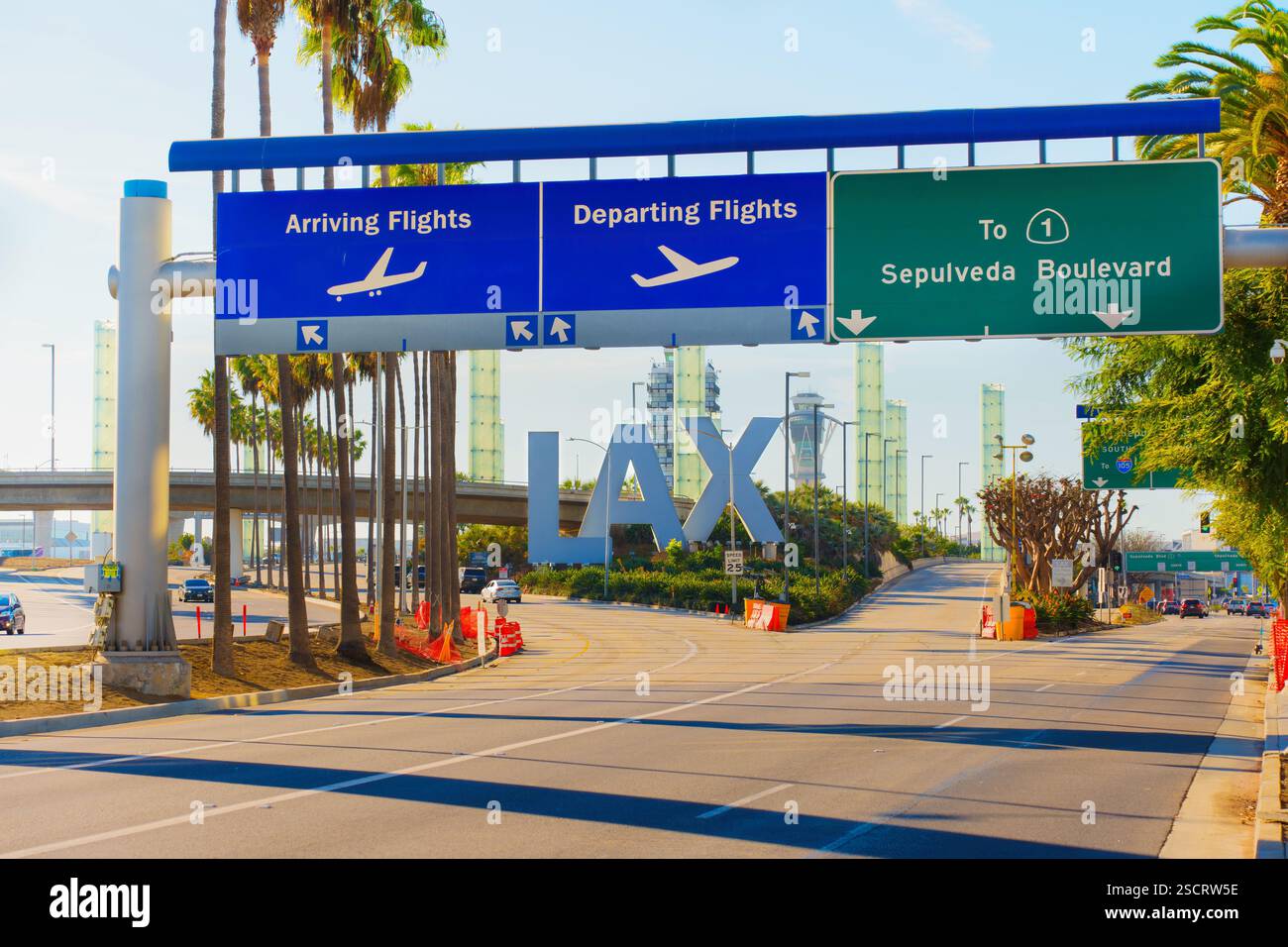 Los Angeles, California - January 6, 2025: Signage at Los Angeles ...