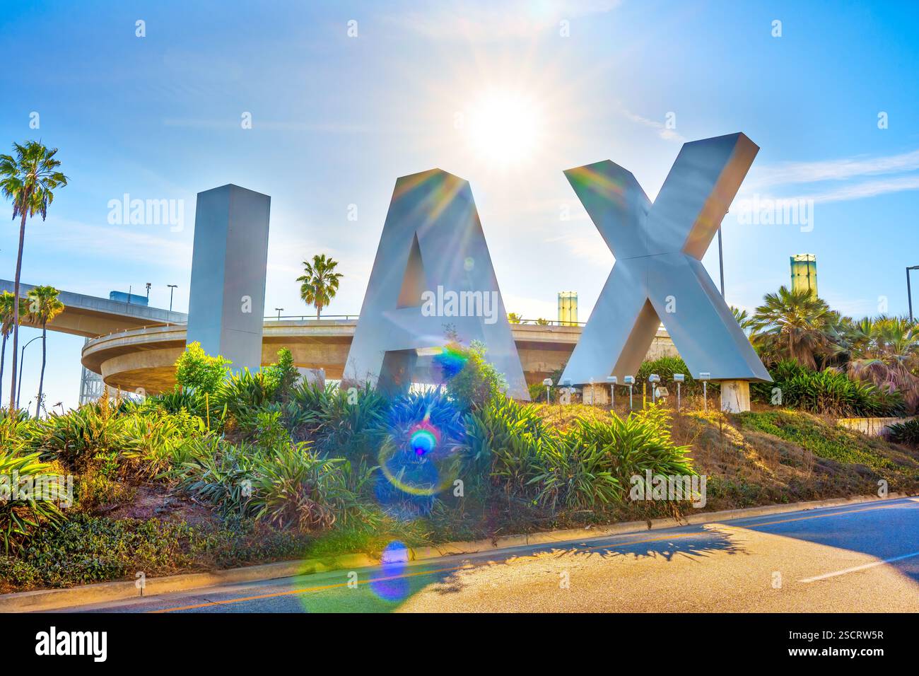 Los Angeles, California - January 6, 2025: The famous LAX sign ...