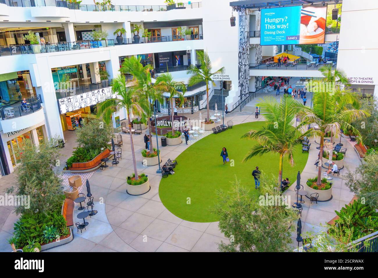 Los Angeles, California - January 8, 2025: Overview of the lush green ...