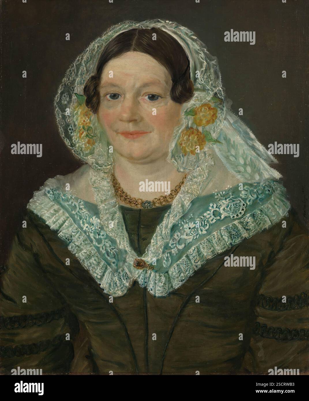 Portrait of Ellen Sophie Richter, b. Bernhoft, 1845 Stock Photo - Alamy