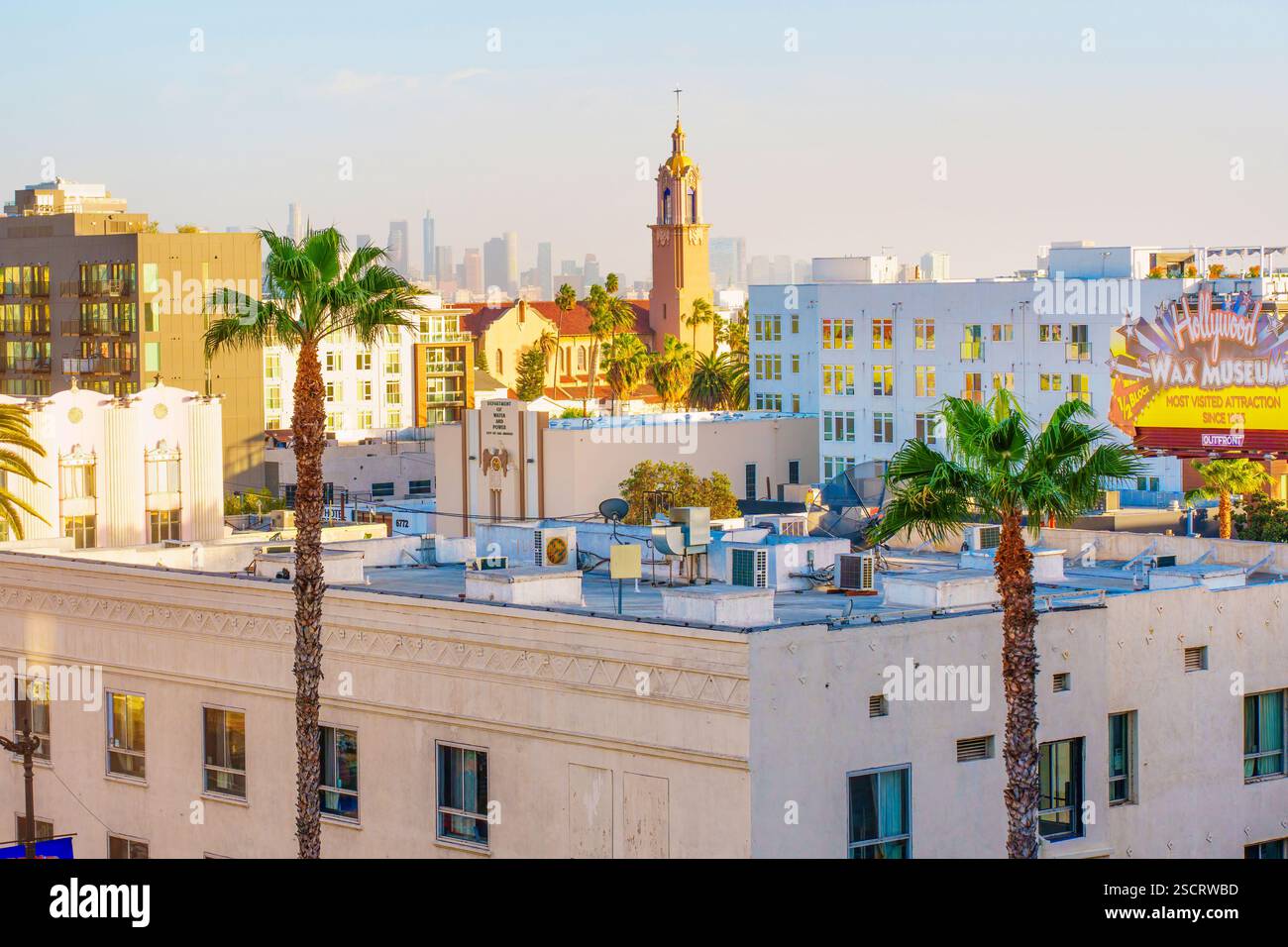Los Angeles, California - January 8, 2025: Scenic view of Hollywood's ...