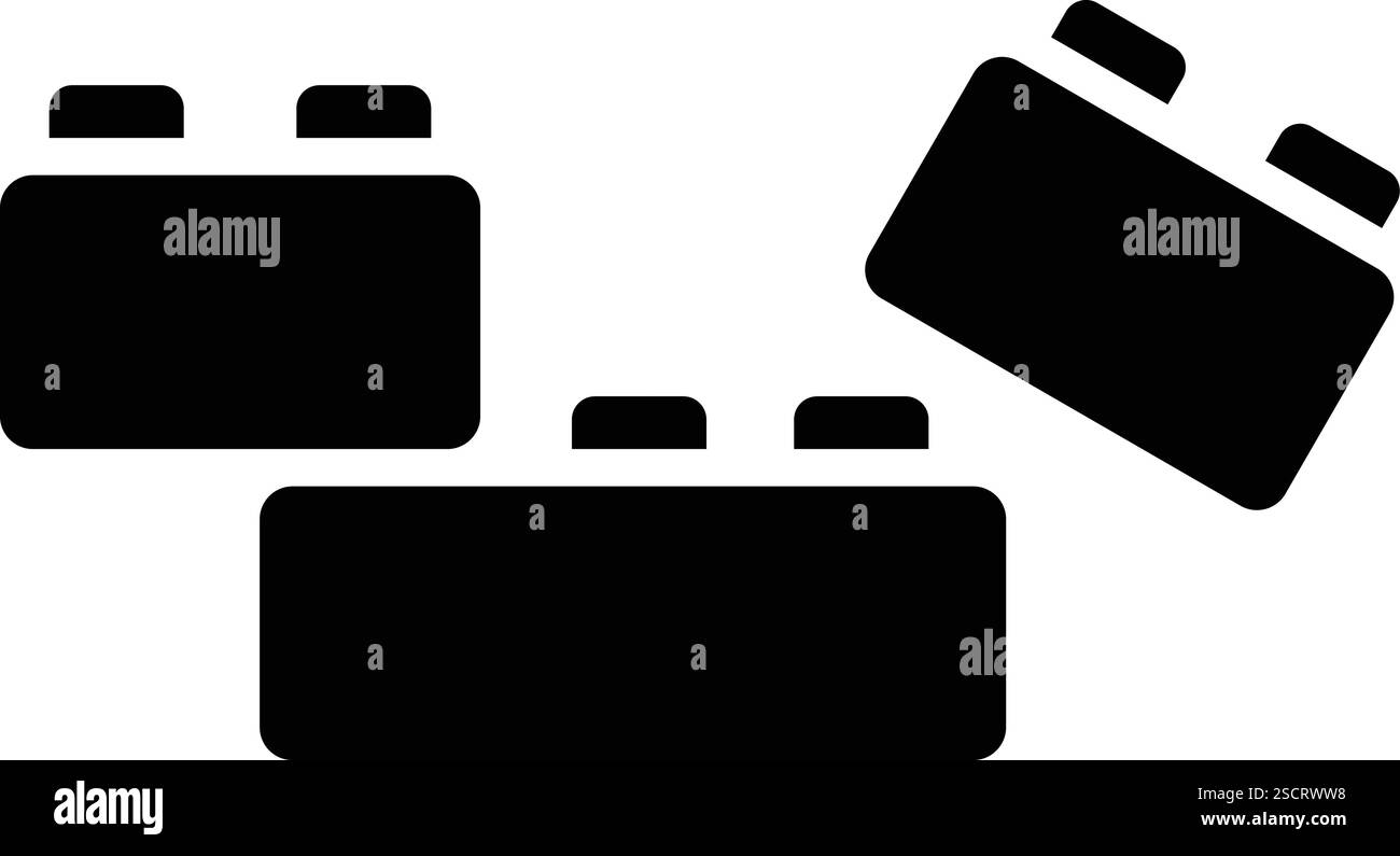 Blocks icon vector flat Cut Out Stock Images & Pictures - Alamy