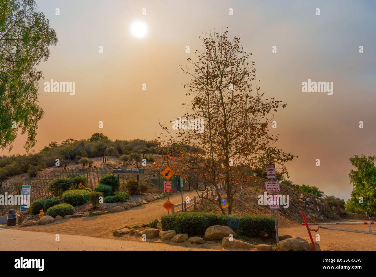Los Angeles, California - January 8, 2025: Entrance to Runyon Canyon ...