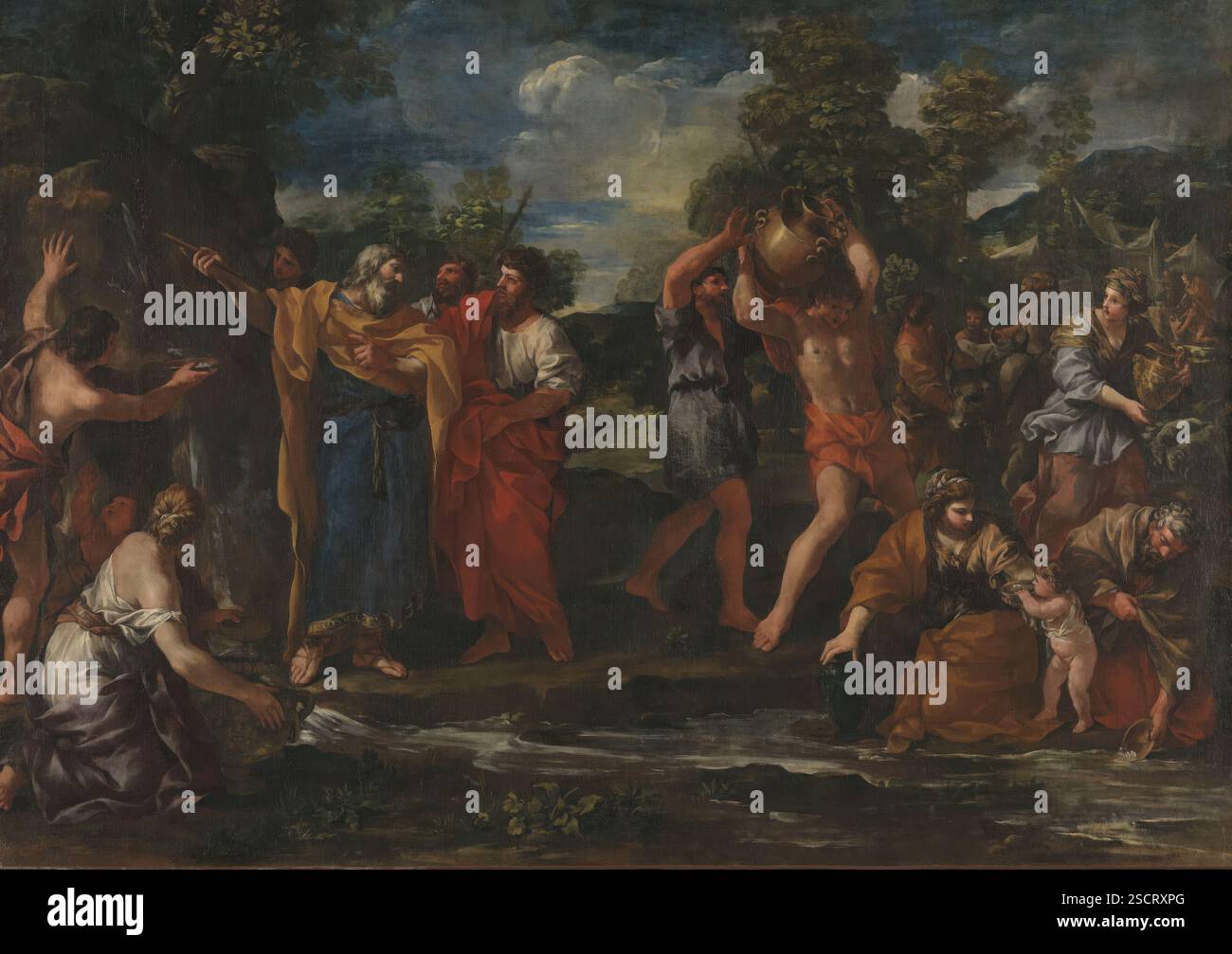 Moses drawing water from the rock hi-res stock photography and images ...