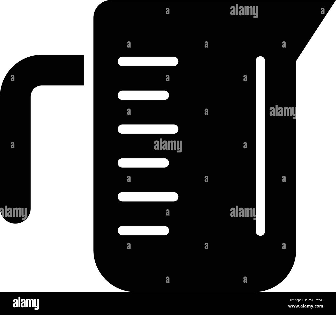 Measuring cup Vector Icon Design Illustration Stock Vector Image & Art ...